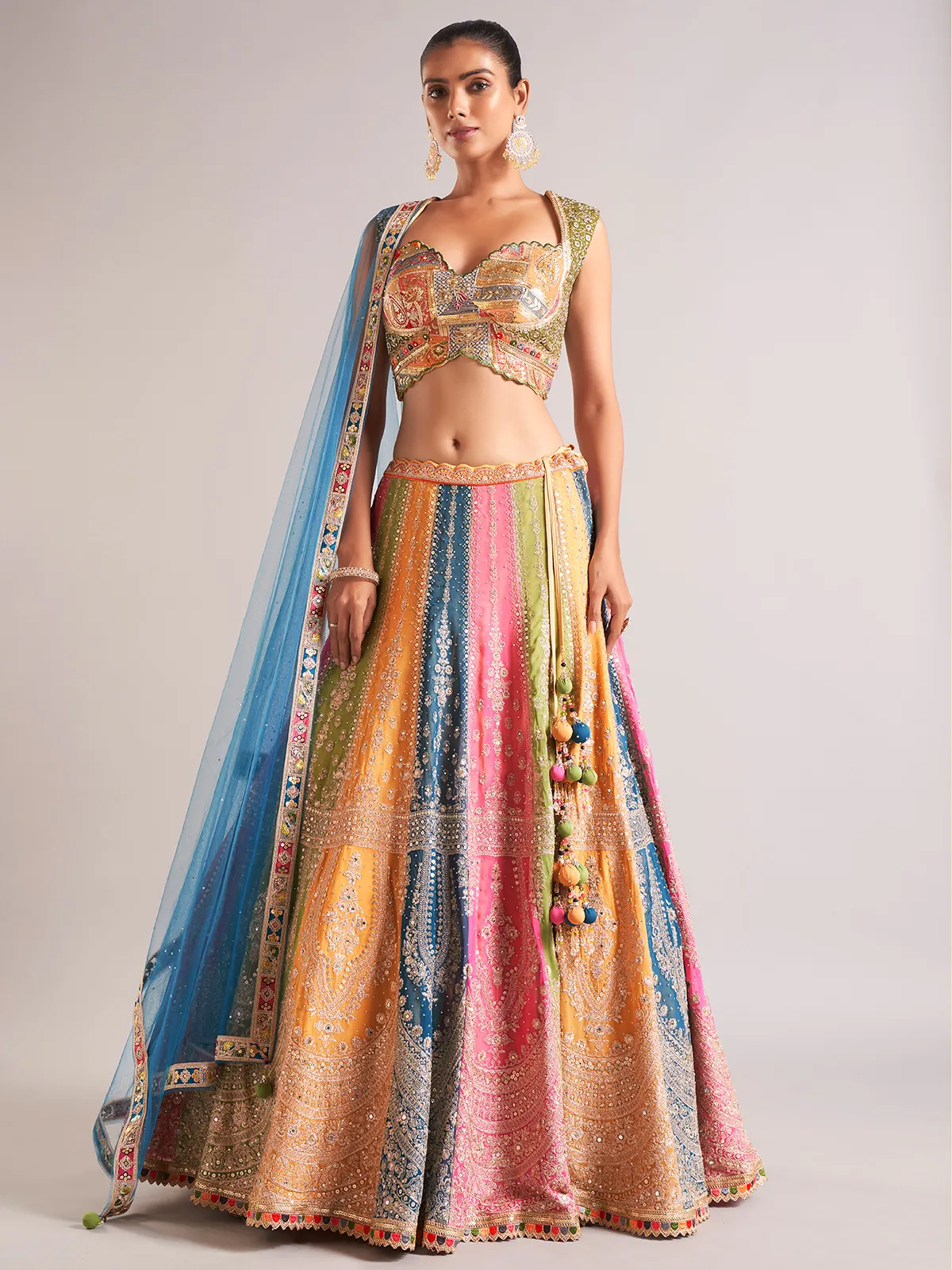 Amazing multi color silk lehenga choli-G3-WLC15634