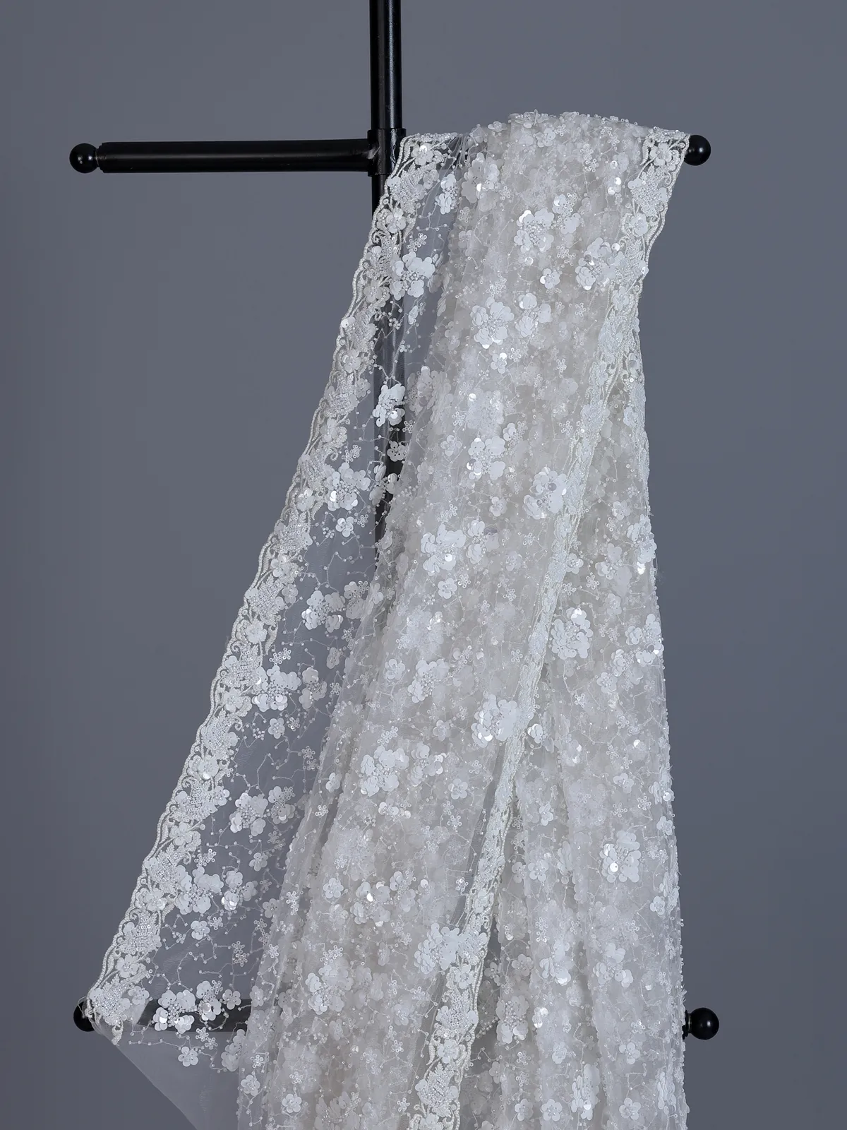 White net saree with sequins and cutdana work-G3-WSA63470 | United...