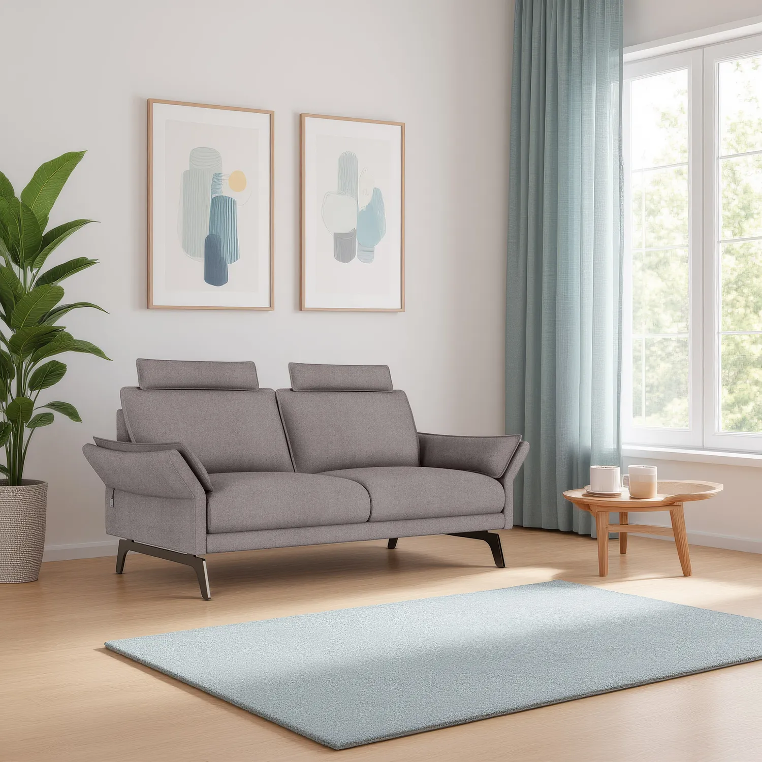 Buy Metal Diana 3 Seater Stationery Sofa-Bell