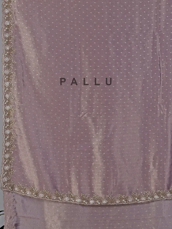 Purple dola tissue silk zari work saree-G3-WSA61344 | Canada