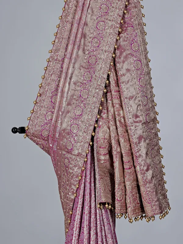 Purple semi kanjivaram silk saree with zardosi work-G3-WSA61929