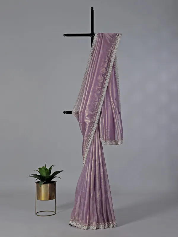 Purple tissue silk wedding wear saree-G3-WSA61341 | Canada