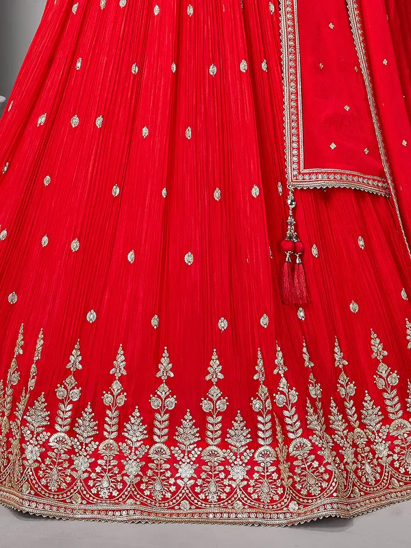 Red pakistani style anarkali silk suit-G3-WSS44820 | United Kingdom