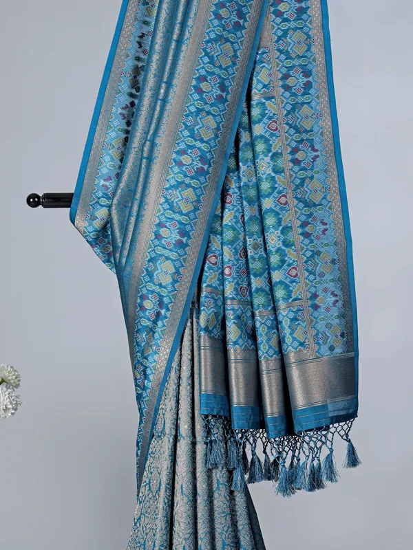 Royal blue art silk zari work saree-G3-WSA61619