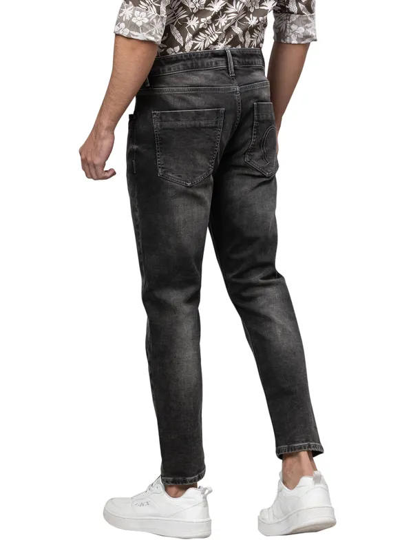 Being Human Men Cropped Fit Denim-Grey Tone