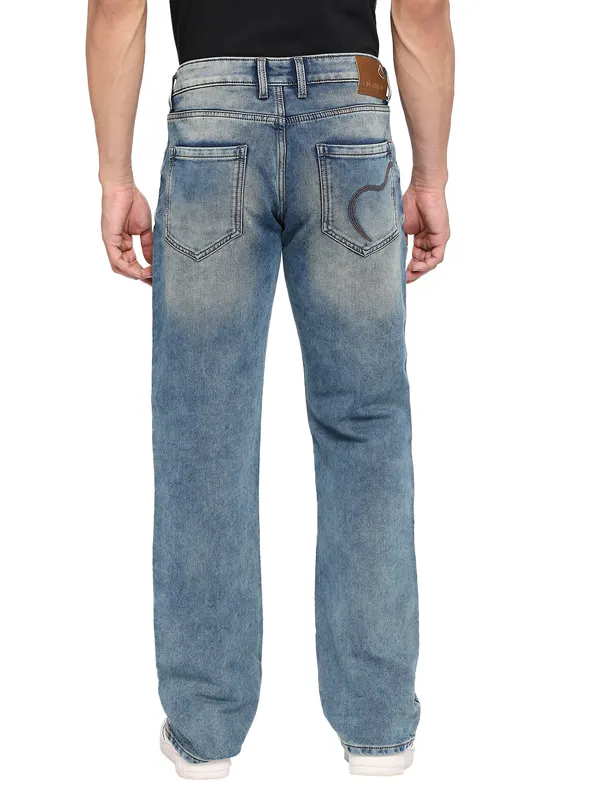 Being Human Men Boot Cut Fit Denim-Mid Tone