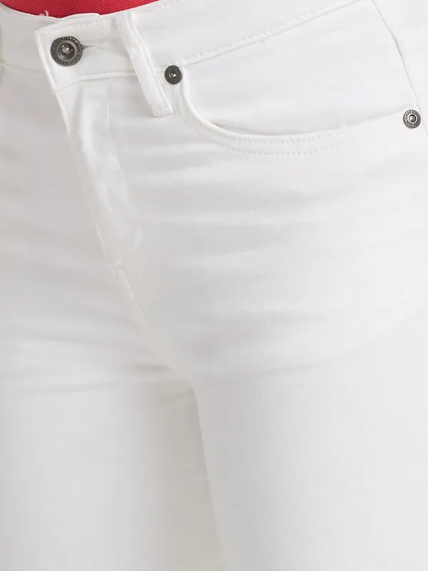 Being Human Women Skinny Fit Denim-White