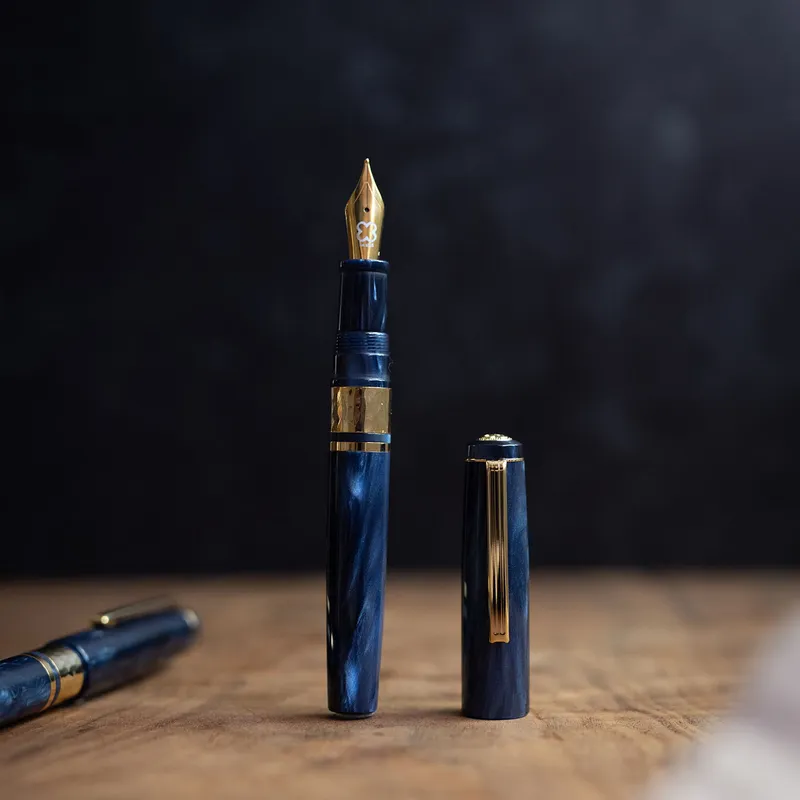 Buy Esterbrook Model J Acrylic Capri Blue Fountain Pen with Gold...