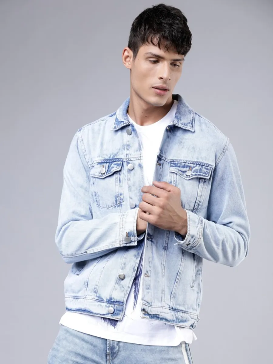 Buy Highlander Light Blue Denim Jacket for Men Online at Rs.999