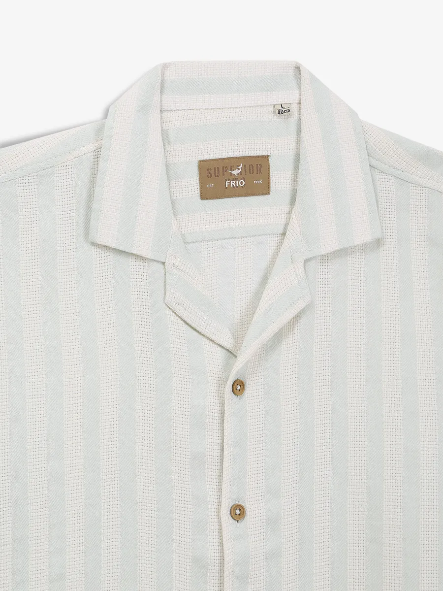 FRIO mint green stripe shirt-G3-MCS13715 | Australia