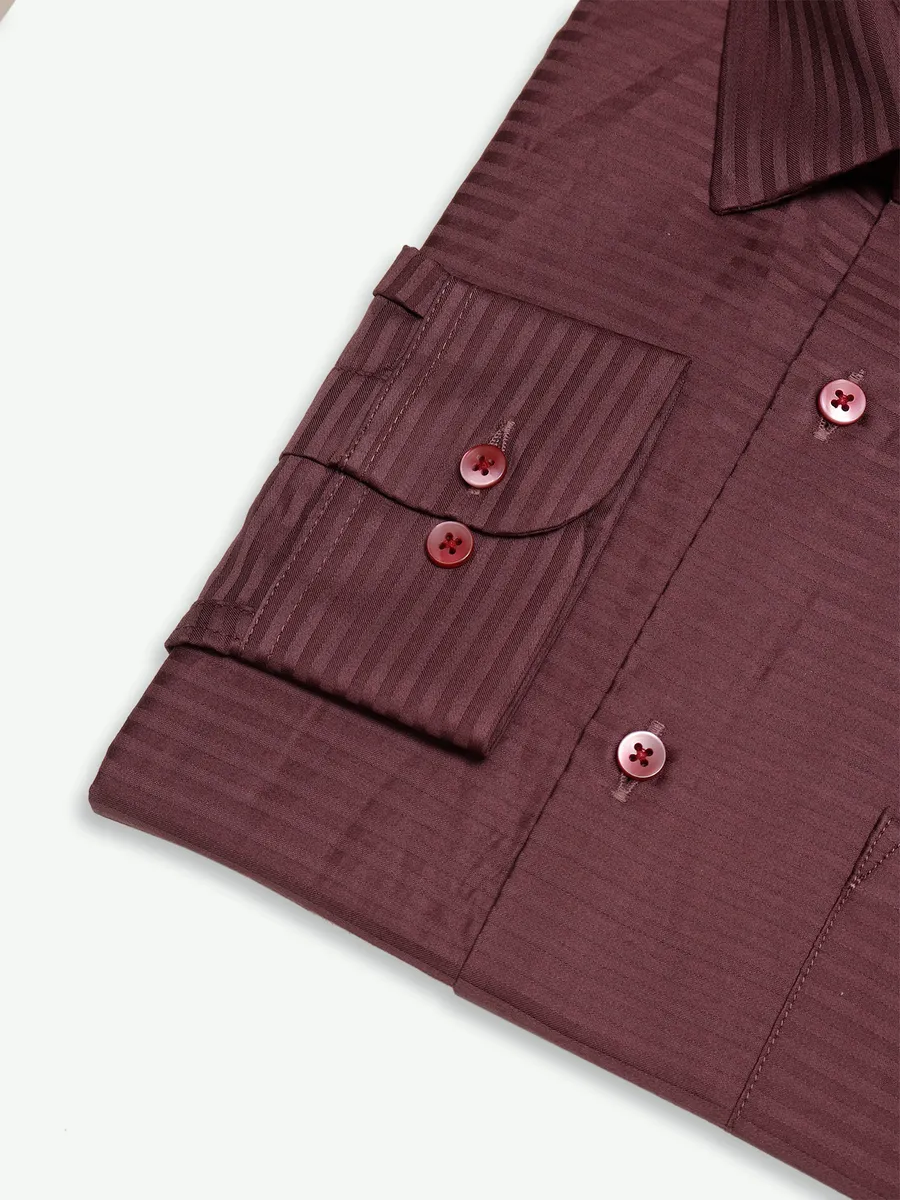 Ginneti brown cotton shirt-G3-MPS12219 | United Kingdom