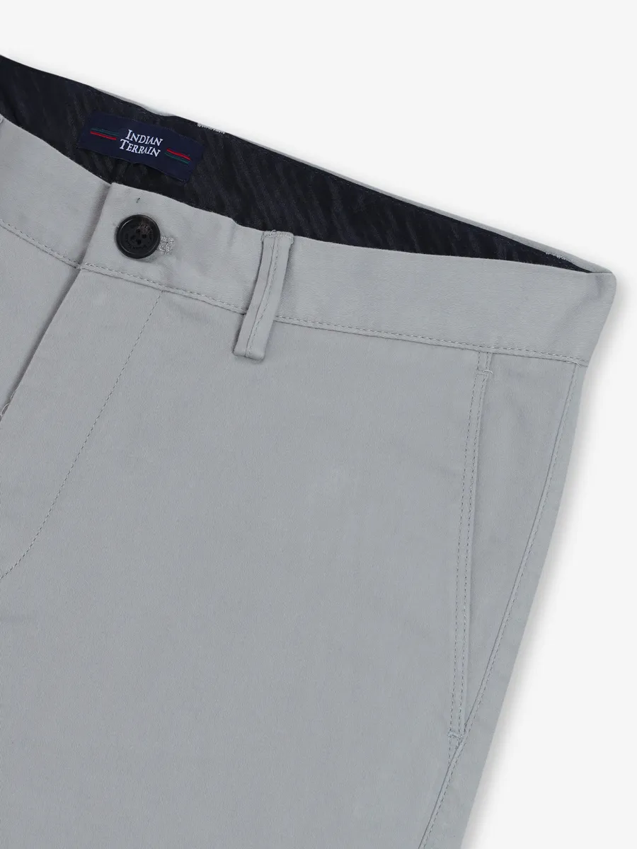 INDIAN TERRAIN grey cotton trouser-G3-MCT0893 | United States