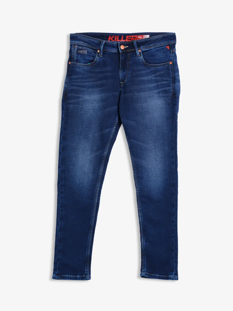 Killer dark blue washed ankle fit jeans-G3-MJE4485 | United States