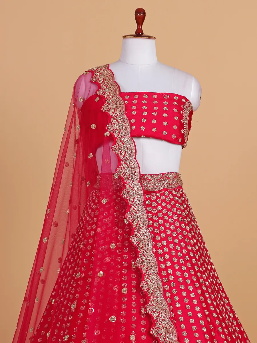 Letest rani pink lehenga choli for wedding-G3-WLC15972 | United States