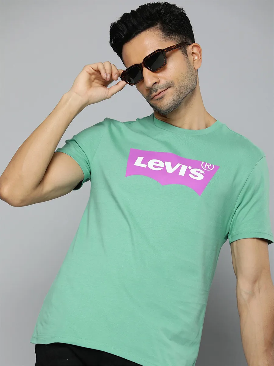 Levis green brand logo t shirt-G3-MTS16498 | United States