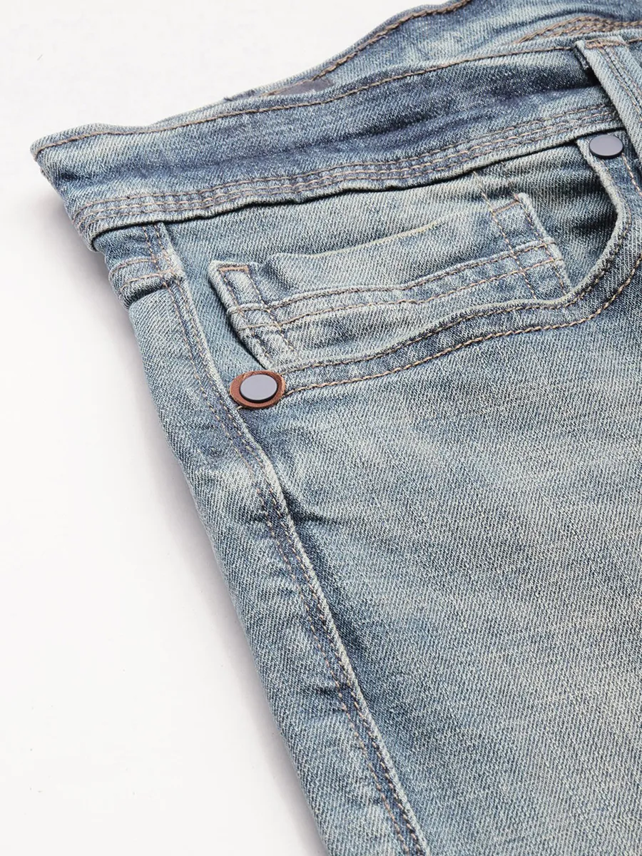 LEVIS slim fit washed blue denim jeans-G3-MJE5627 | United States