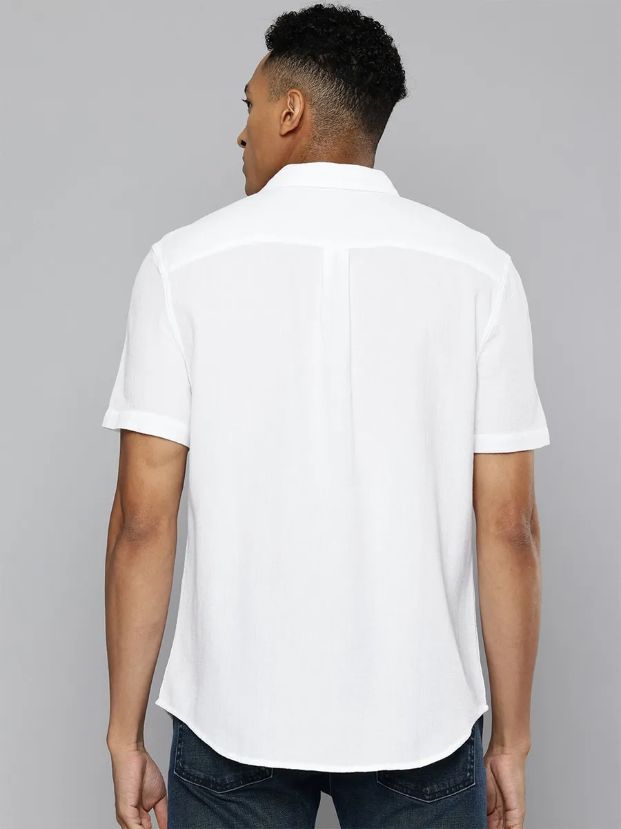 Levis White Texture Cotton Shirt G3 Mcs13882