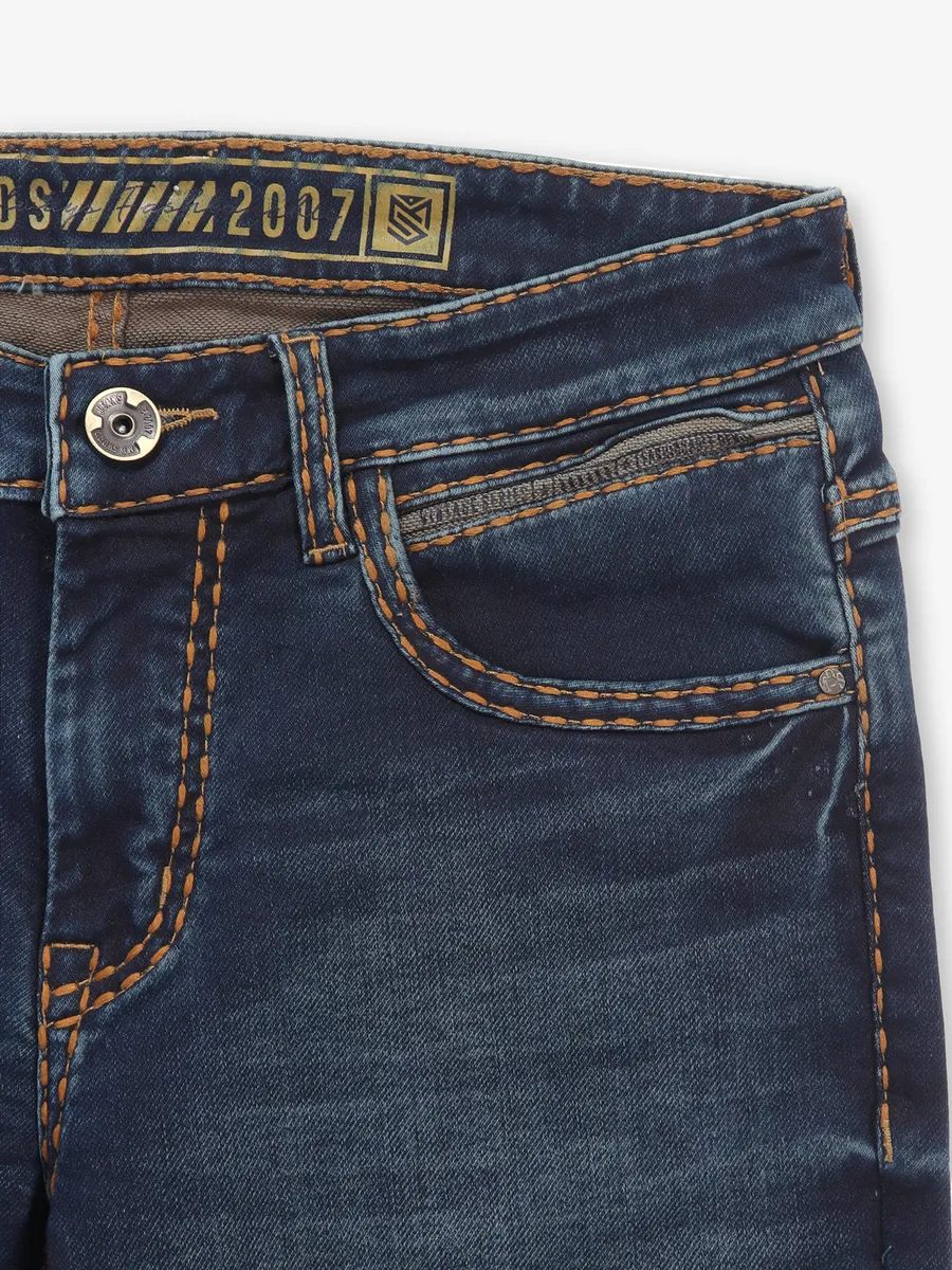 MD SWORD new navy washed denim jeans -G3-MJE5445