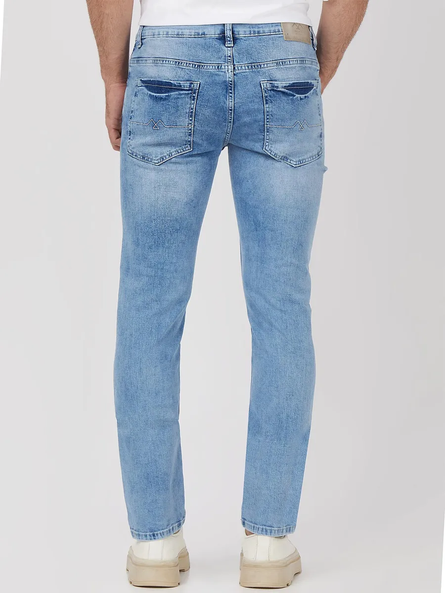 MUFTI light blue washed slim fit denim jeans-G3-MJE5251 | United...