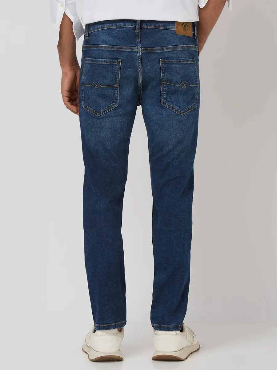 MUFTI washed navy superslim fit denim-G3-MJE5362