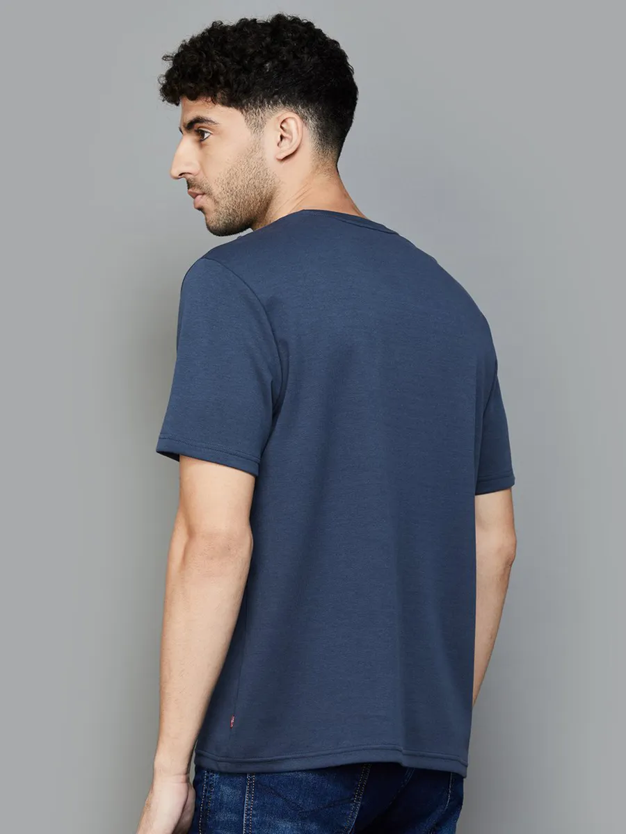 Levis Airforce Blue Cotton T Shirt G3 Mts18879 United States