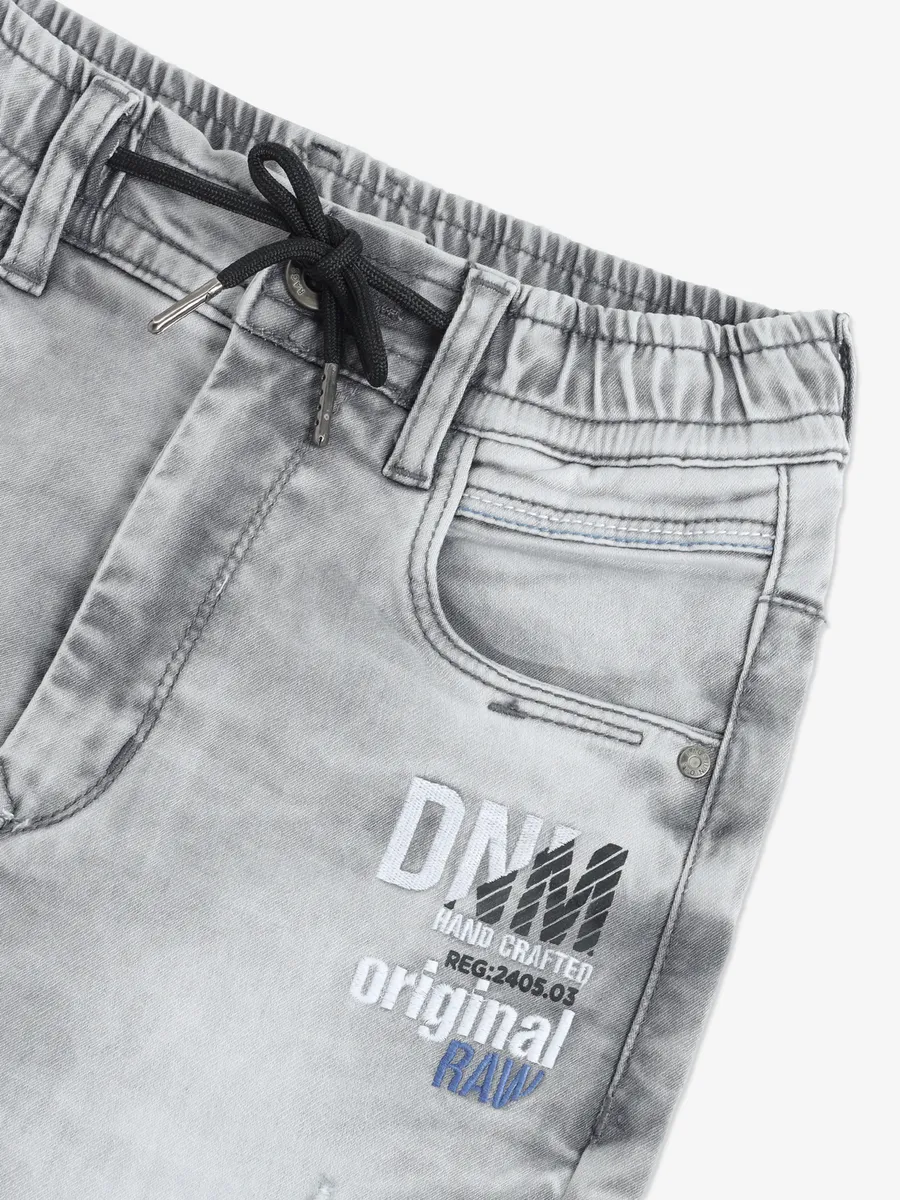 RAGS grey ripped shorts-G3-BSO0596 | United States