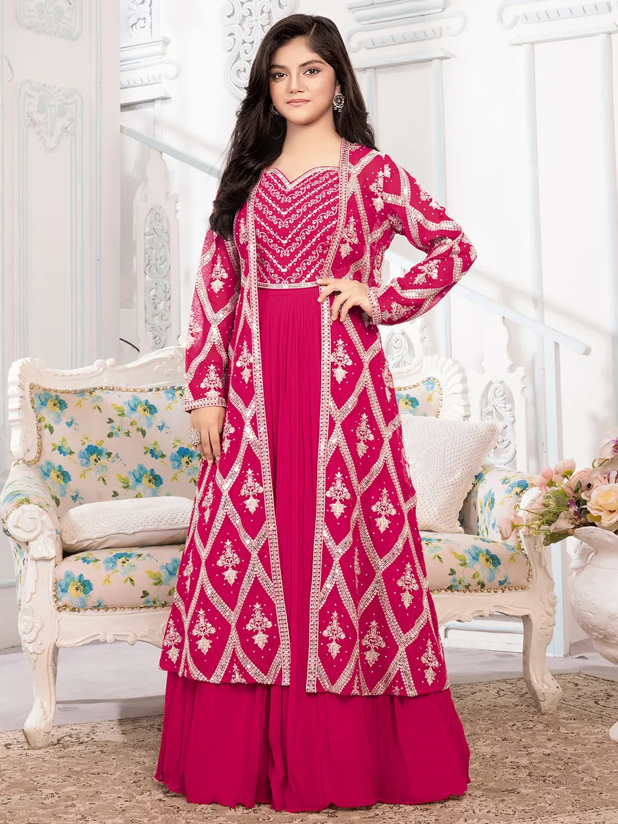 Rani color georgette anarkali suit-G3-GSS2950 | United Kingdom