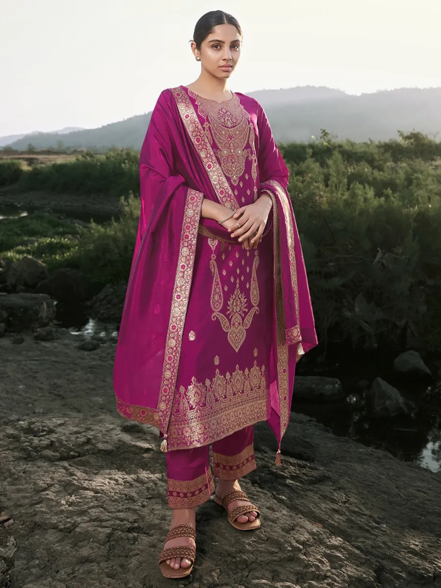 Rani color silk kurti set for festive-G3-WPS03689 | United States