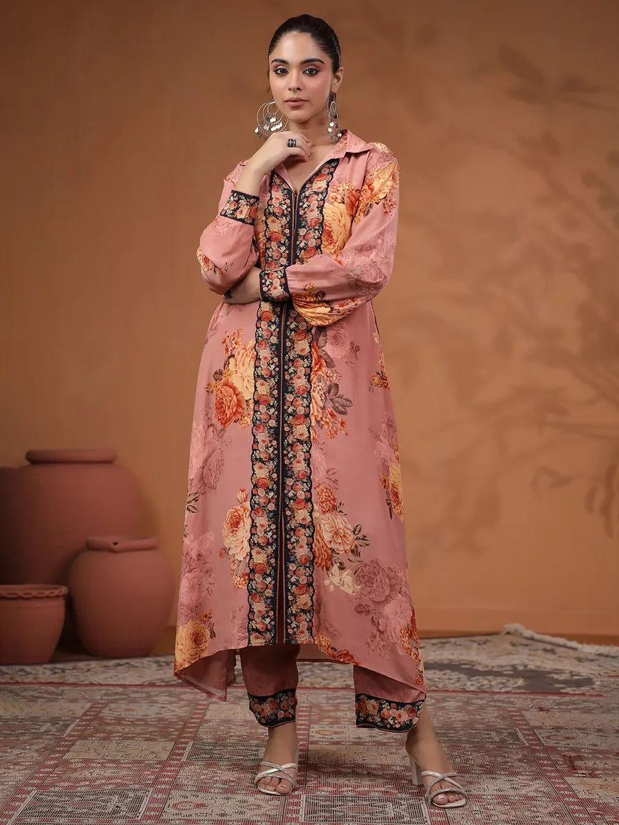 Stunning onion pink kurti set-G3-WPS03909