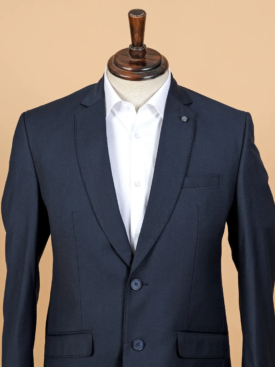 Teal blue terry rayon coat suit for men-G3-MCO1369 | United States