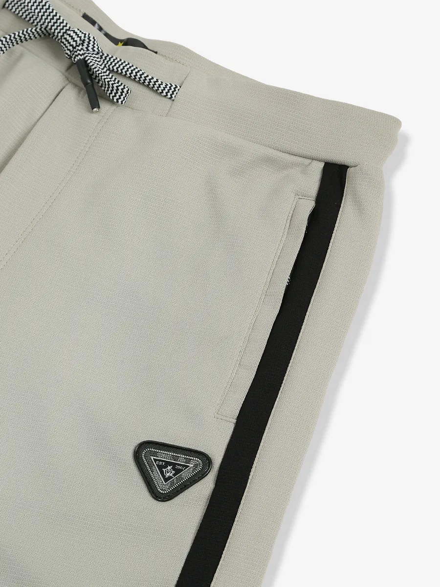 TYZ beige solid track pant-G3-MTP0574 | United States