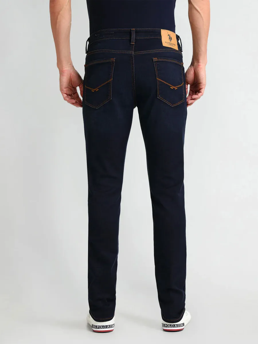 US POLO washed dark navy denim jeans-G3-MJE5386