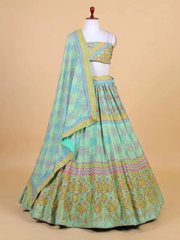 Green Lehenga Choli