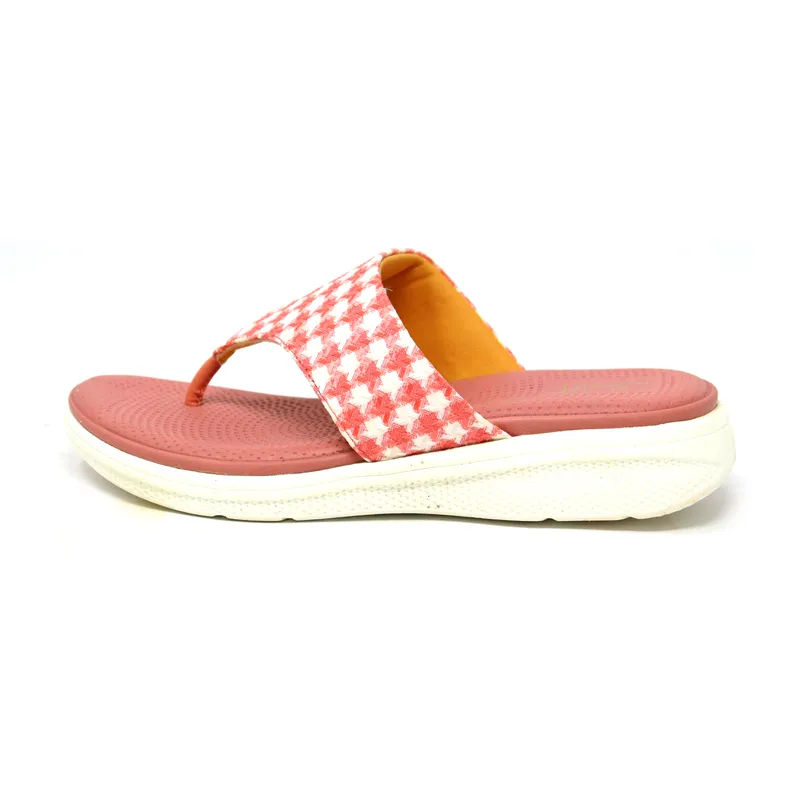 Buy Scarlet Women V-Strap Peach Slippers Online