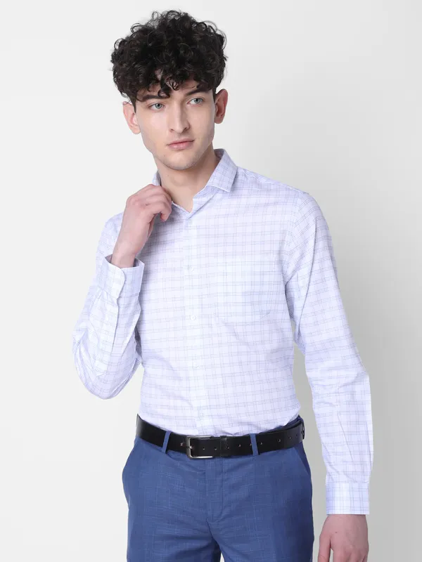 Shop J. Hampstead Men Regular Fit Checks Formal Shirt...