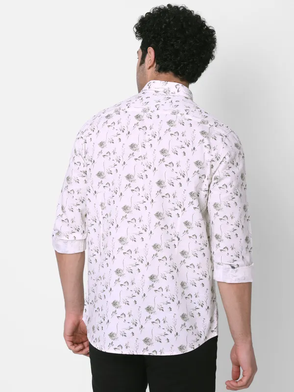 Shop Oxemberg Men Slim Fit Printed Casual Shirt Online