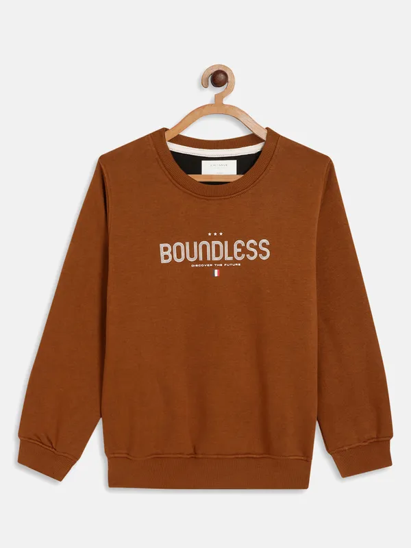 Typography Print Sweatshirt