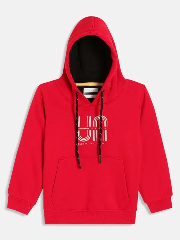 Typography Print Hoodie