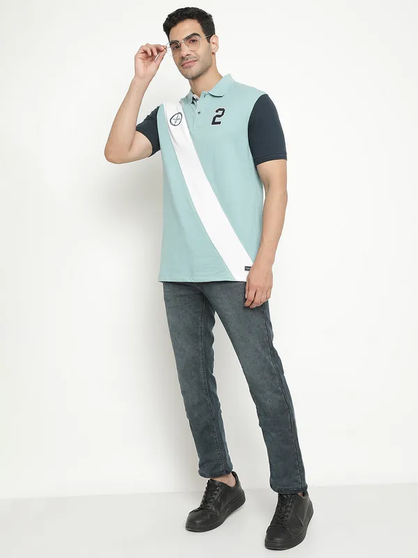 Octave Polo Collar Cotton T-Shirt