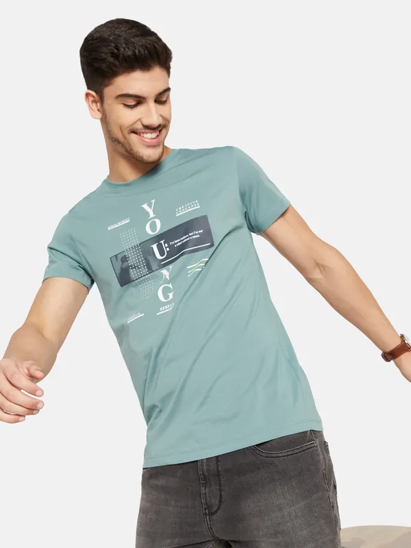 Typographic Chest Print T-shirt