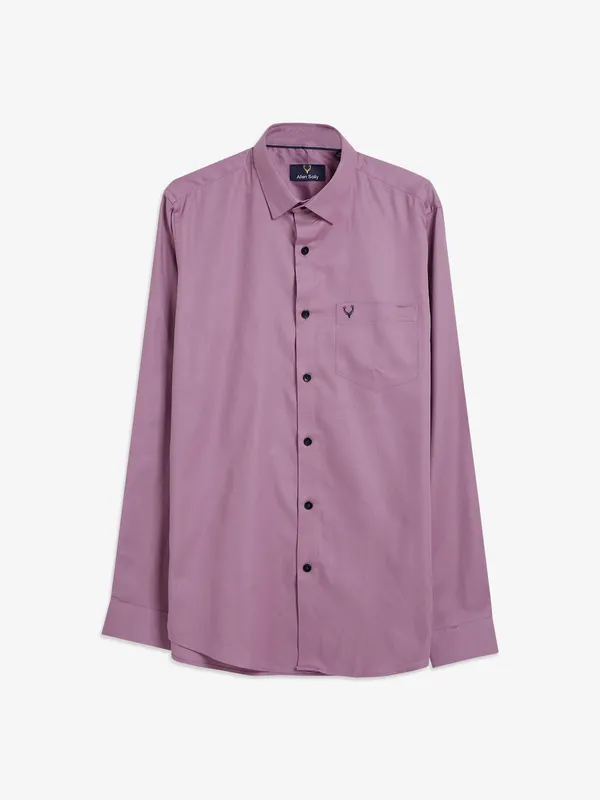 Allen Solly purple texture classic fit shirt-G3-MCS13034 | United...