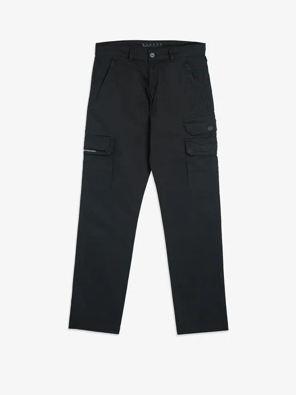 Beevee dark grey solid cargo jeans-G3-MJE4871 | United States