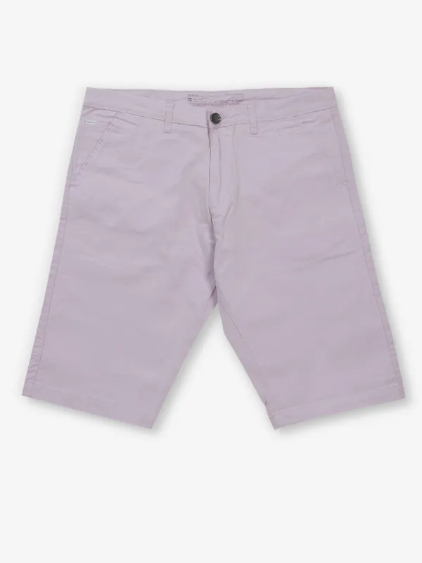 BEEVEE light purple cotton shorts-G3-MSO0738 | United States