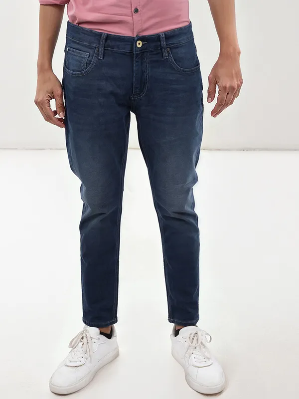 CELIO washed blue denim for mens new collection-G3-MJE5605