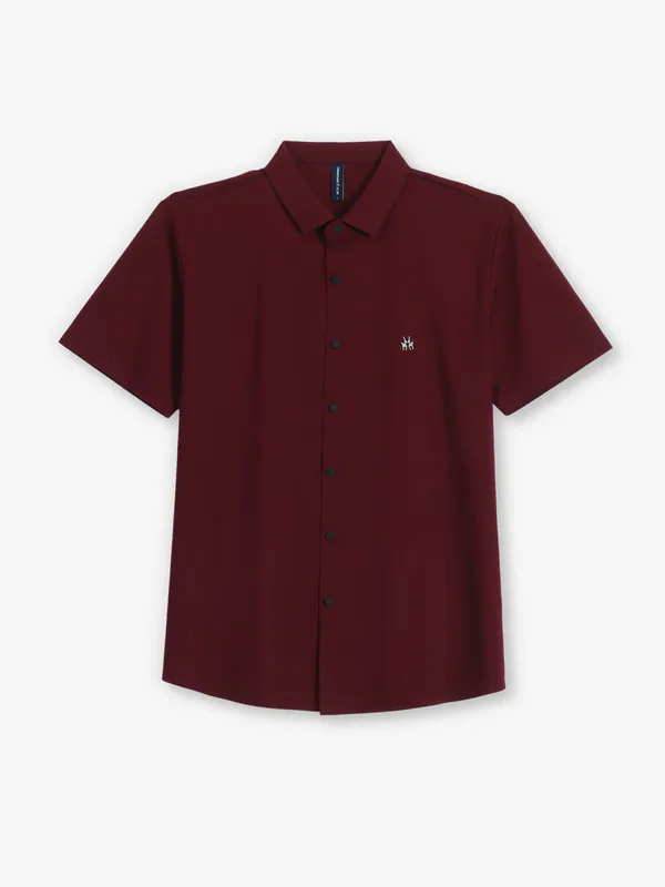 CRIMSOUNE CLUB maroon plain shirt-G3-MCS14076 | United States