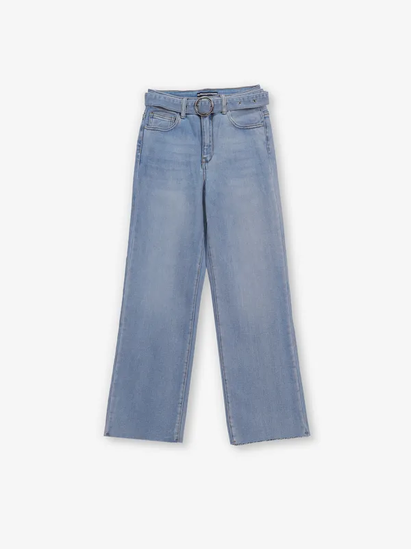 DEAL casual light blue washed denim jeans-G3-WJJ0958