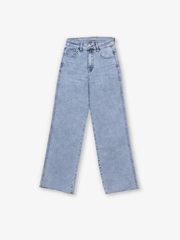 DEAL light blue casual washed denim jeans-G3-WJJ0969