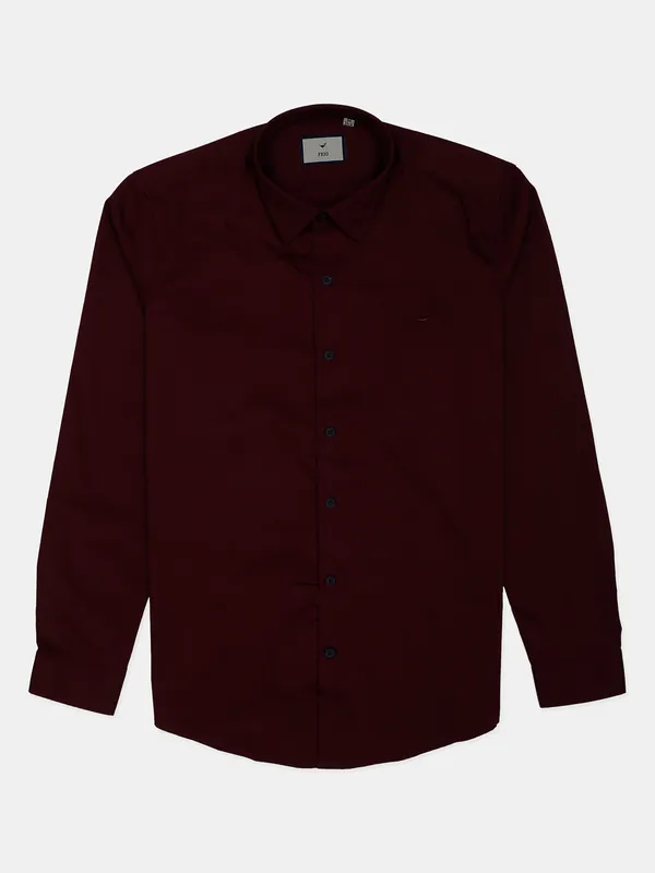 Frio maroon solid shirt in cotton-G3-MCS8769 | Canada