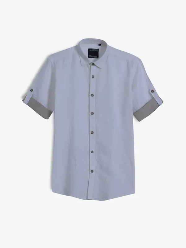 FRIO white cotton casual shirt-G3-MCS13907 | United States