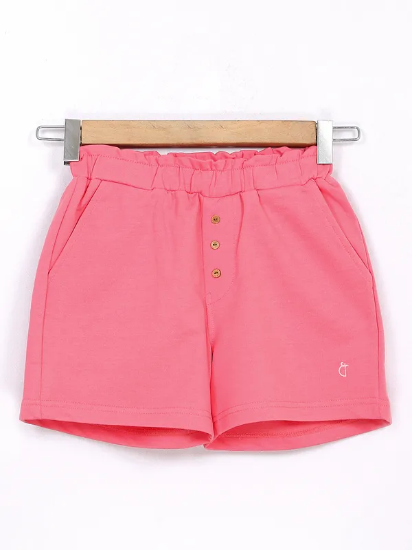 GINI&JONY cotton hot pink shorts-G3-GHP0362